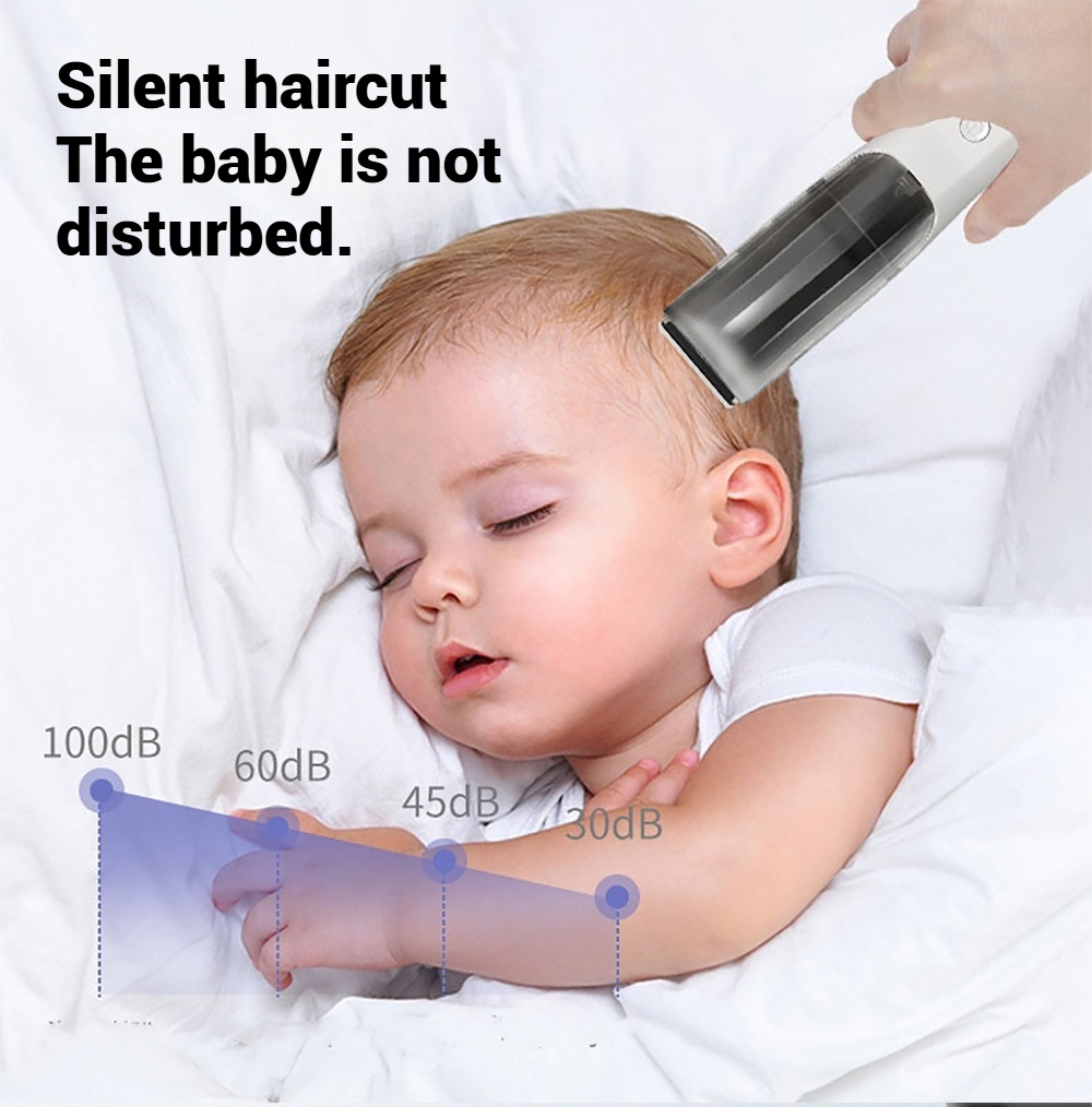 INSMART Mini Baby Hair Trimmer Automatic Hair Suction USB Portable ...