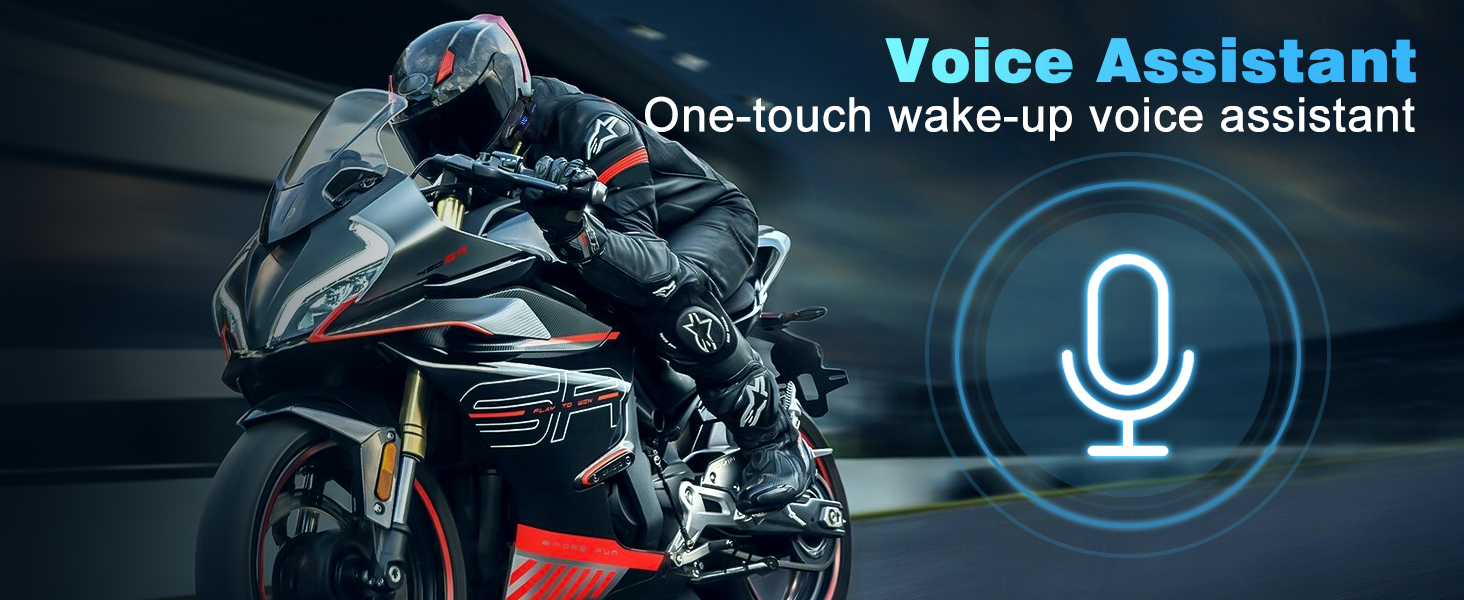 Tnicer T6[No intercom] Motorcycle Helmet Headphones Bluetooth5.3 ...