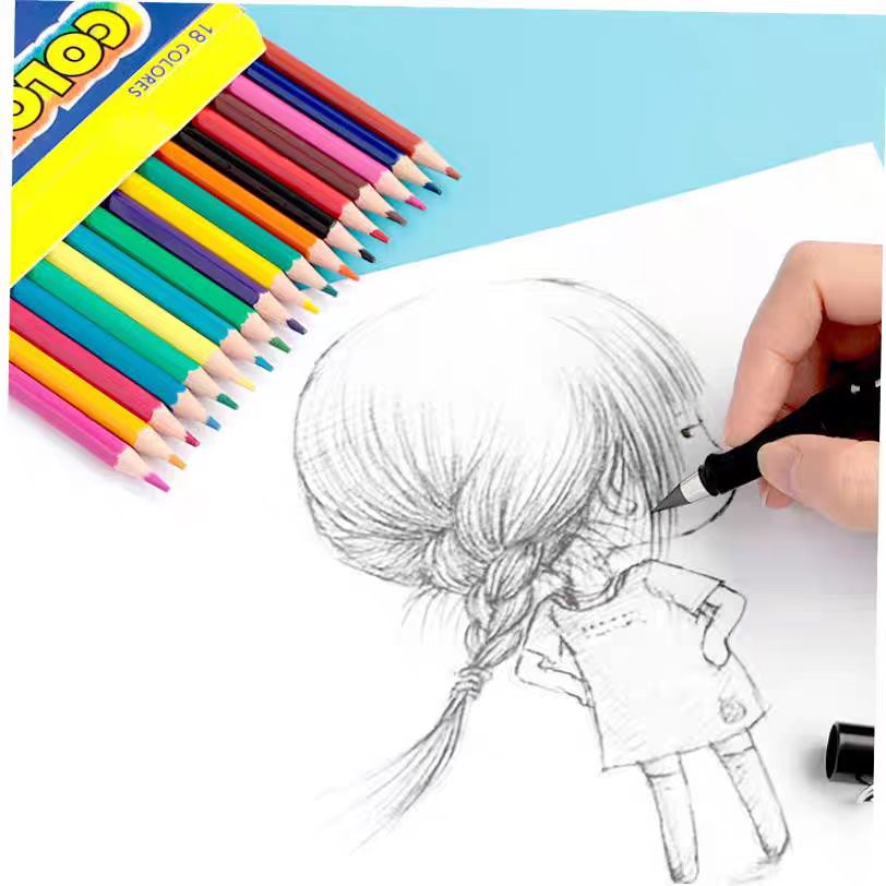 12/18/24/36/48 Colours Color Oil Pencils Set Drawing Pencil Vivid ...