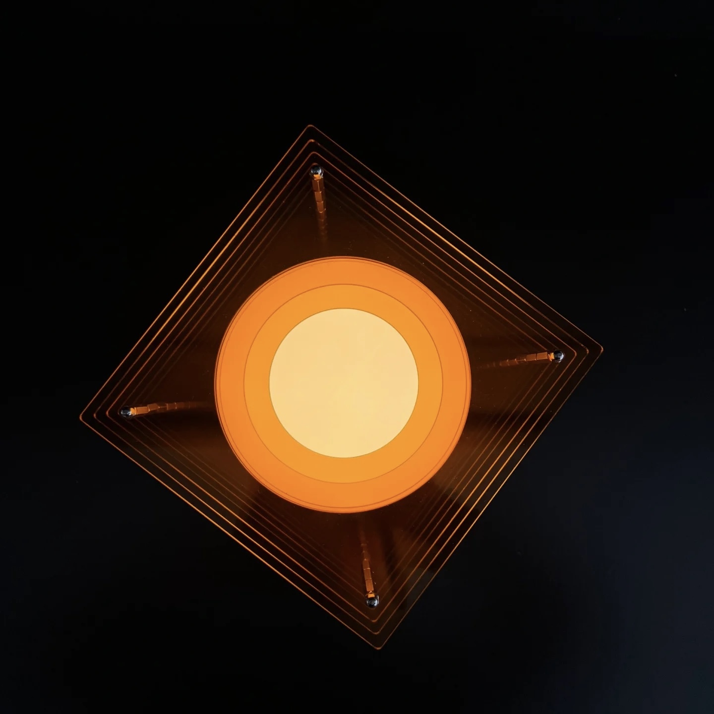 Sunset Light Modern art Geometric lamps Creative laminated acrylic ...