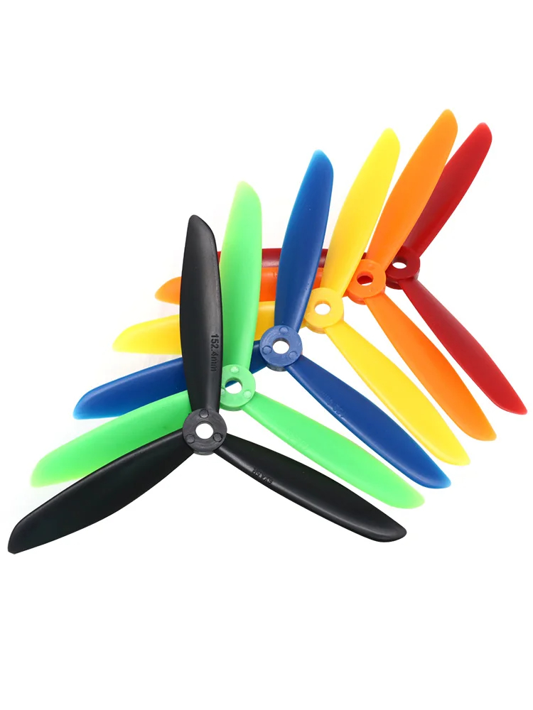 4pcs 6045 6x4.5 Inch 3 Blade Prop CW CCW Direct Drive Plastic Propeller ...