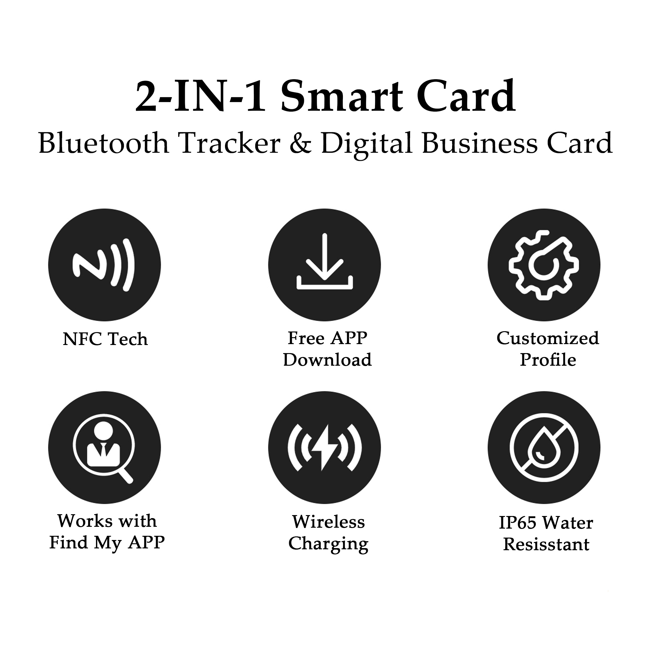MiLi 2 In 1 Water Resistant Smart Card Bluetooth Tracker & Card ...
