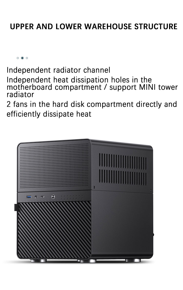 JONSBO N3 NAS Mini Case All-In-One Aluminum ITX Chassis 8Hard Disk ...