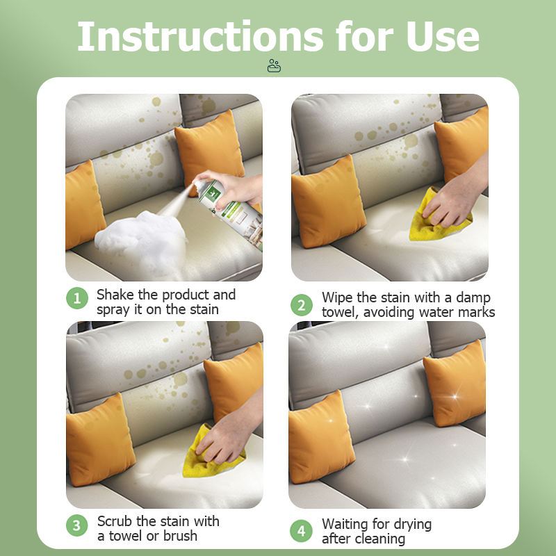 Sofa Fabric Cleaner Spray Super Fabric Sofa Cleaner Mattress Cleaner Sofa & Fabric Cloth Dry ...