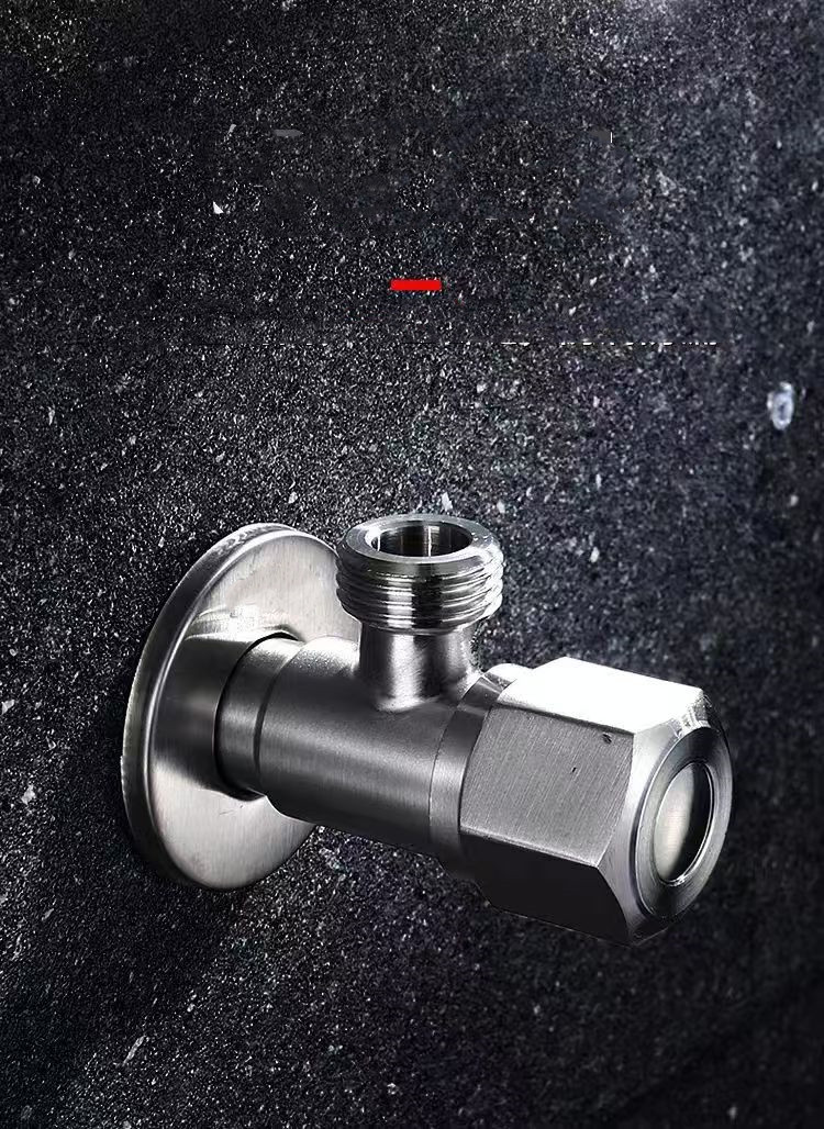 Stainless Steel Bathroom Quick Opening Valve Faucet Accessories one Way Angle Valve G1/2 Thread ...