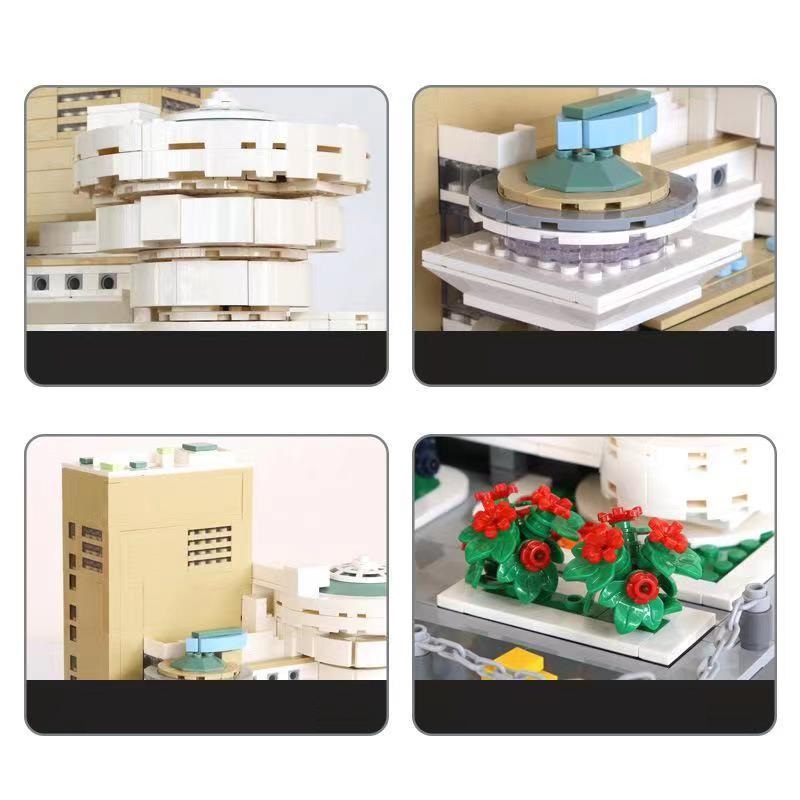 Guggenheim Museum Building Blocks 902 Pcs WANGE Architecture Bricks Toy ...