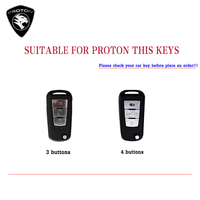 Proton 3/4 Buttons Car Folding Remote Key Case Compatible With Proton ...