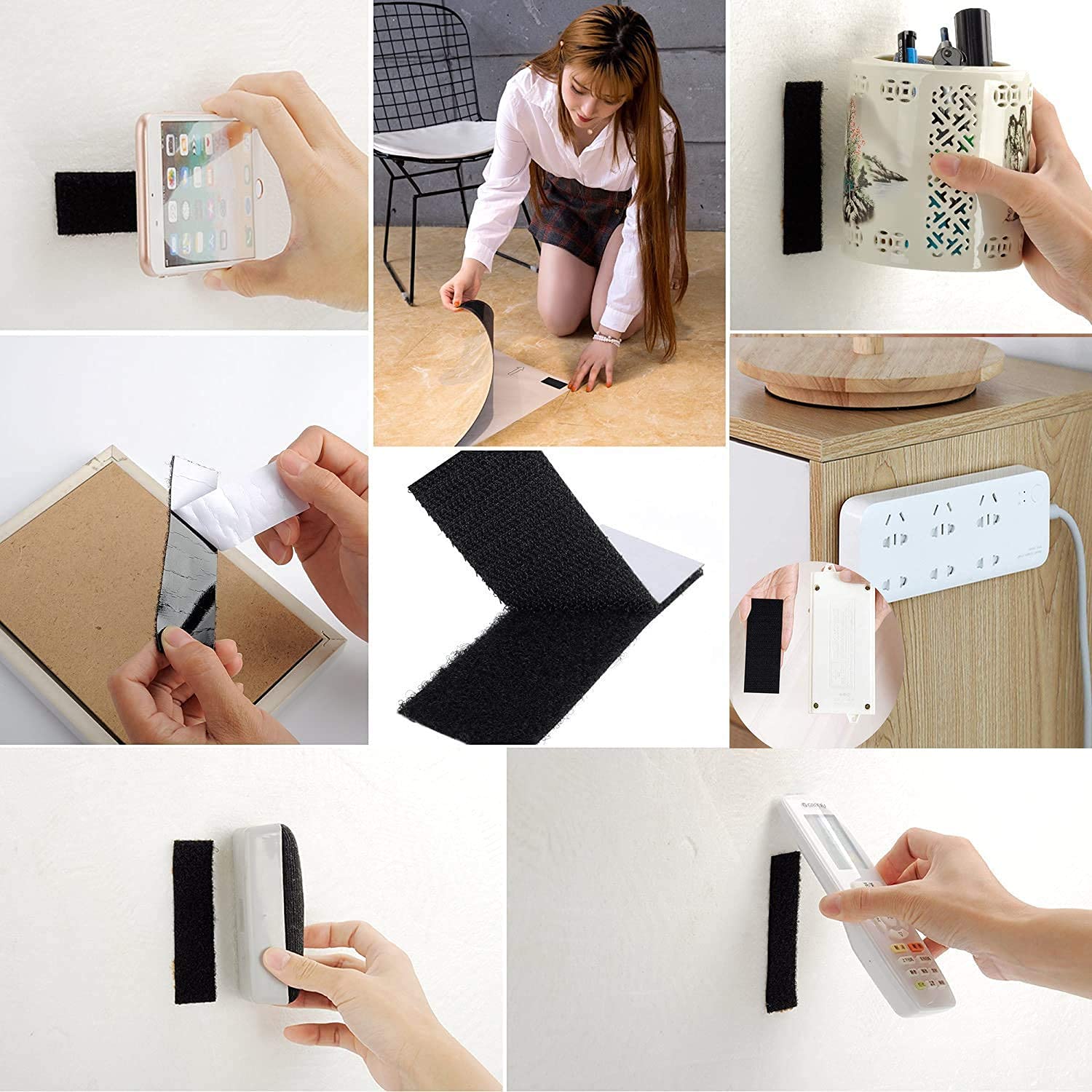 12/24pairs Heavy-Duty Double Sided Adhesive Mounting Strips ...