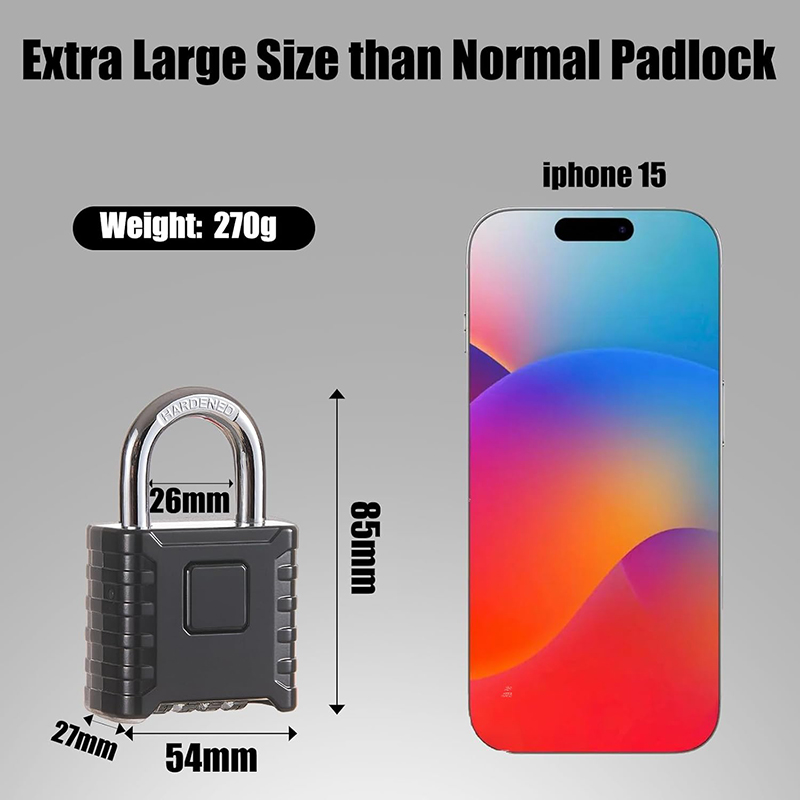 KIPRUN Heavy Duty Combination Padlock, 4 Digit High Security Padlock ...