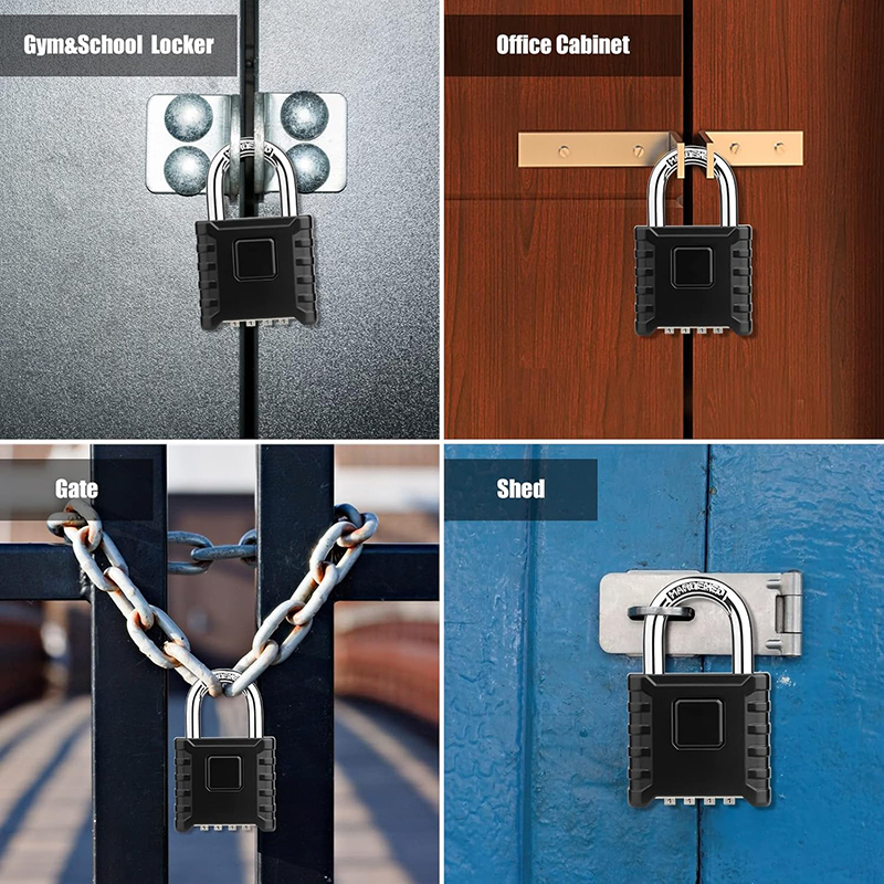 KIPRUN Heavy Duty Combination Padlock, 4 Digit High Security Padlock ...