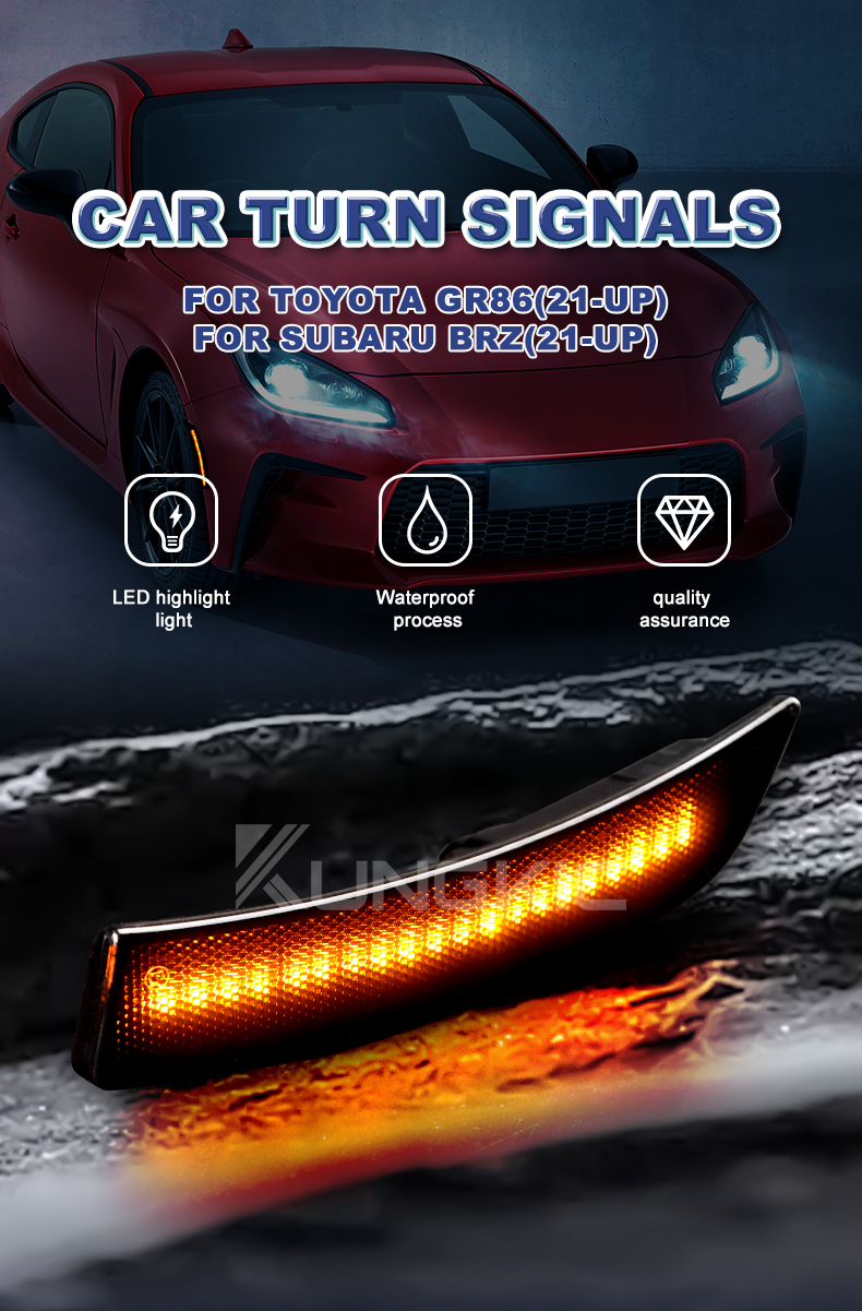 Car Turn Signals for Toyota GR86 Subaru BRZ 2021-2025 Side Turn Signal ...