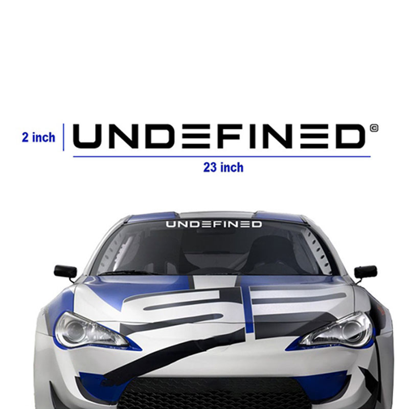 UNDΞFINΞD UNDEFINED Original Car Vinyl Decal Sticker Windshield Decal ...