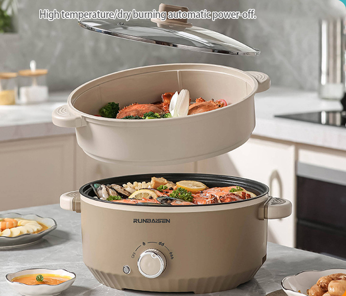 G2E 3L Multifunctional electric cooker,1000W rice cooker, 24CM upgraded ...
