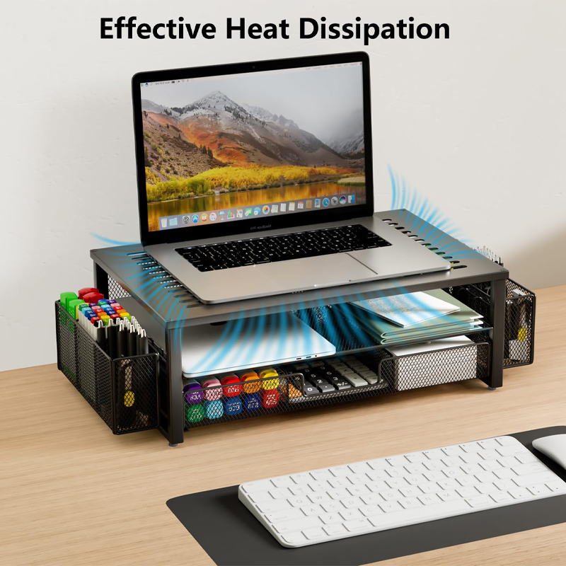 Laptop monitor stand computer desk desktop stand 20KG with drawer ...