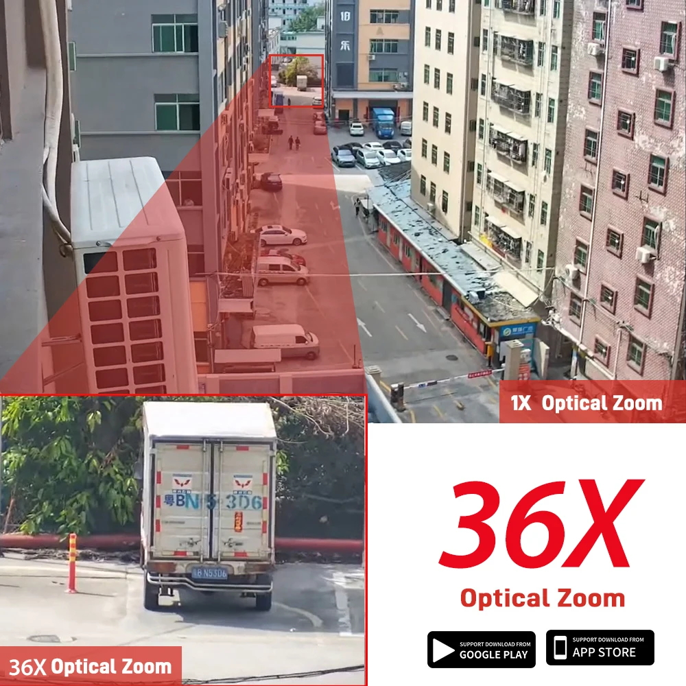 Hamrol 4K 8MP Dual Lens Dual Screen 36X Optical Zoom PTZ Wi-Fi CCTV Camera | Shopee Malaysia