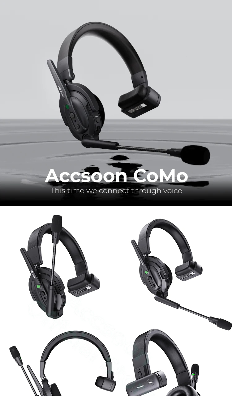 Accsoon CoMo Wireless headset Intercom System 400m Range Noise ...