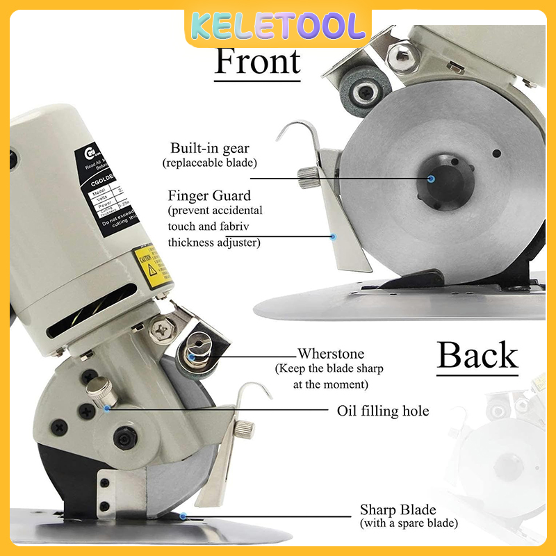 90mm Electric Scissors Shears Cloth Cutter Fabric Cutting Machine Kit ...