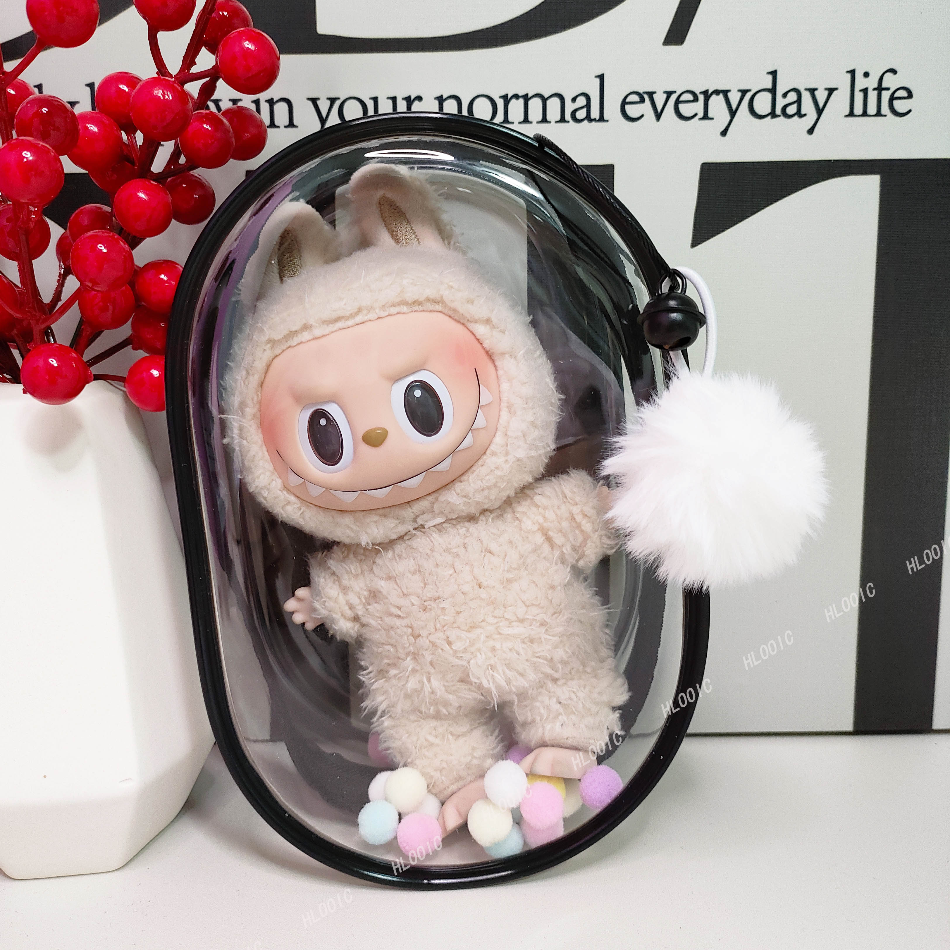 15cm 17cm labubu V1 V2 V3 Outing Bag for DIMOO WORLD Liila Bao-ao ...