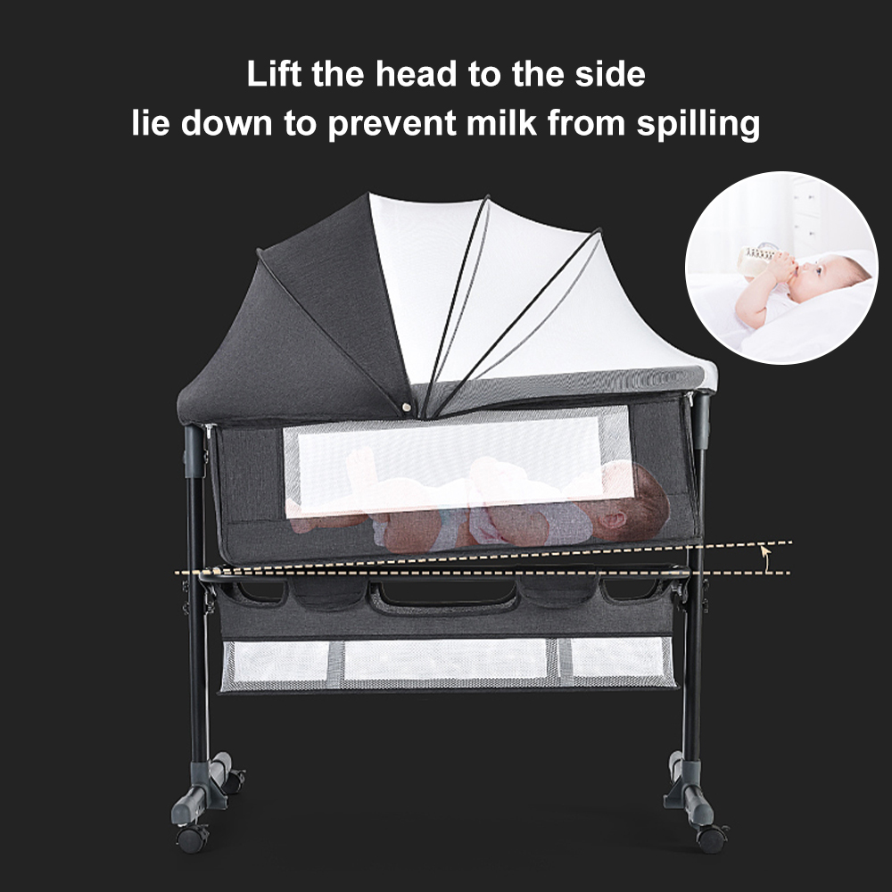 Ready Stock Katil Baby New born Baby Cot Bed Full Set with Mosquito net ...