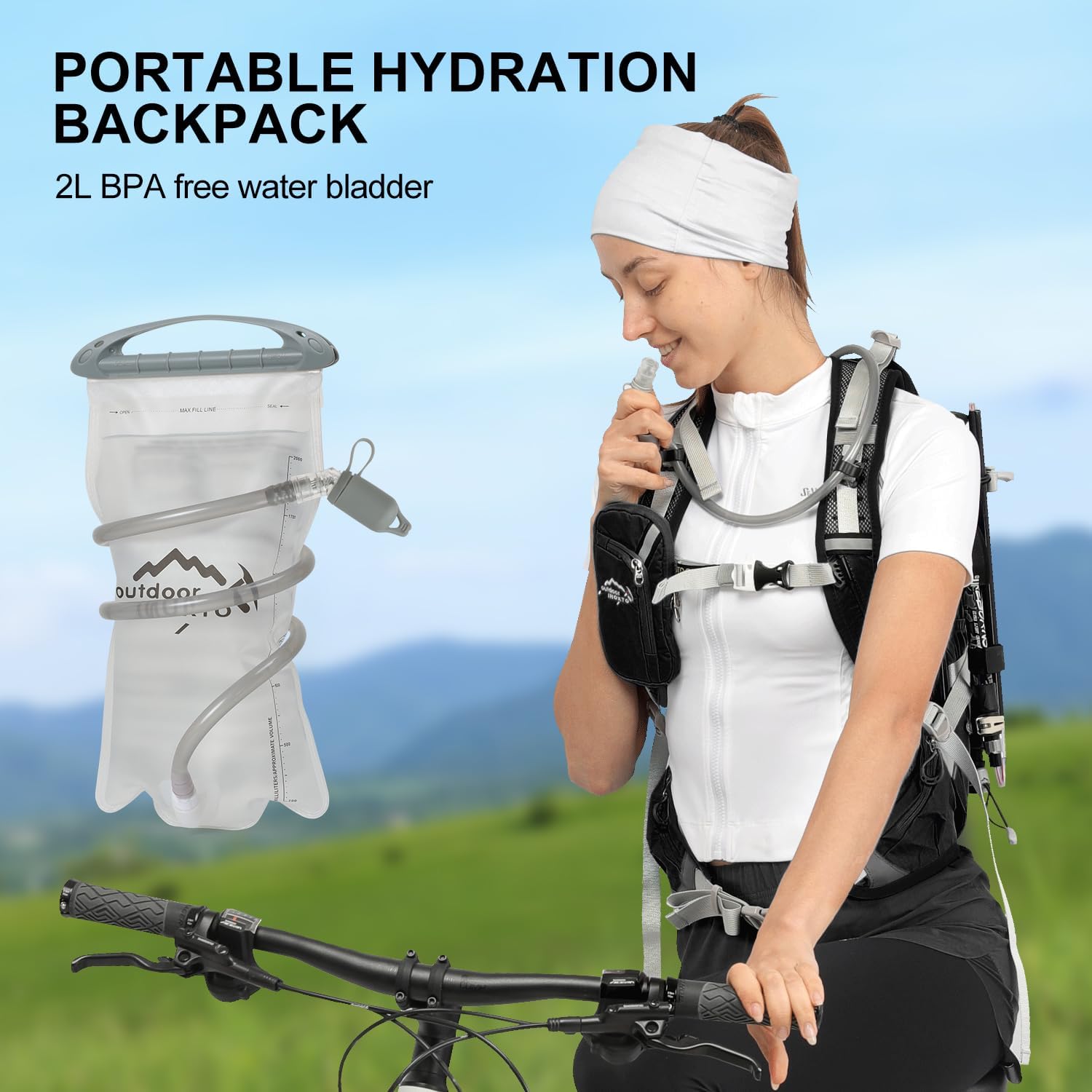 INOXTO Hydration Pack,20L Hydration Backpack, Hiking Backpacks with 2L ...