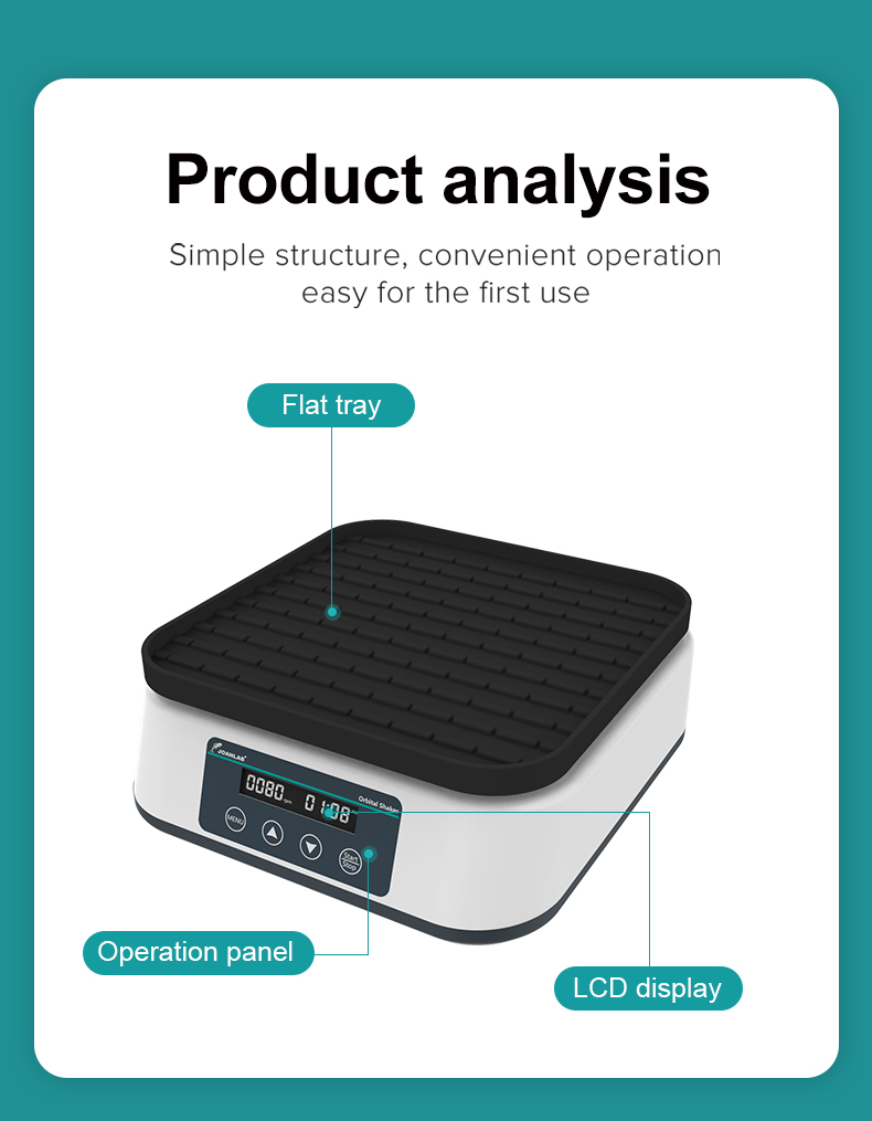 JOANLAB Orbital Shaker Digital Display Shaker Laboratory Multi-purpose Horizontal Swing Speed ...
