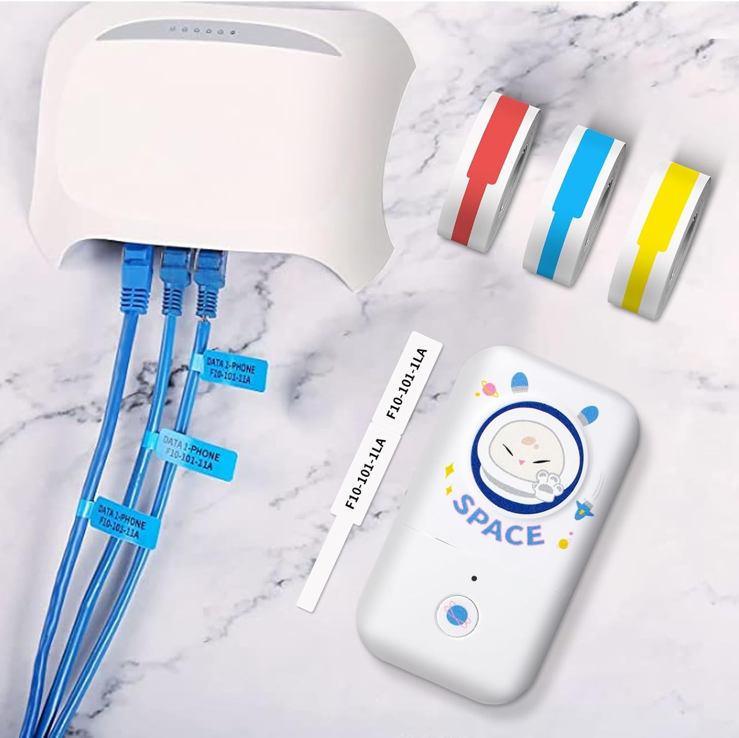 Phomemo Cabel/Wire Thermal Label Sticker For D30/D30S/Q30/Q30S/Q31 (3 ...