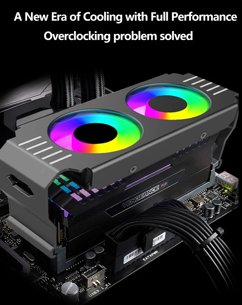 Power train D50 RAM Heatsink Dual 5020 Fans ARGB Light Synchronous ...