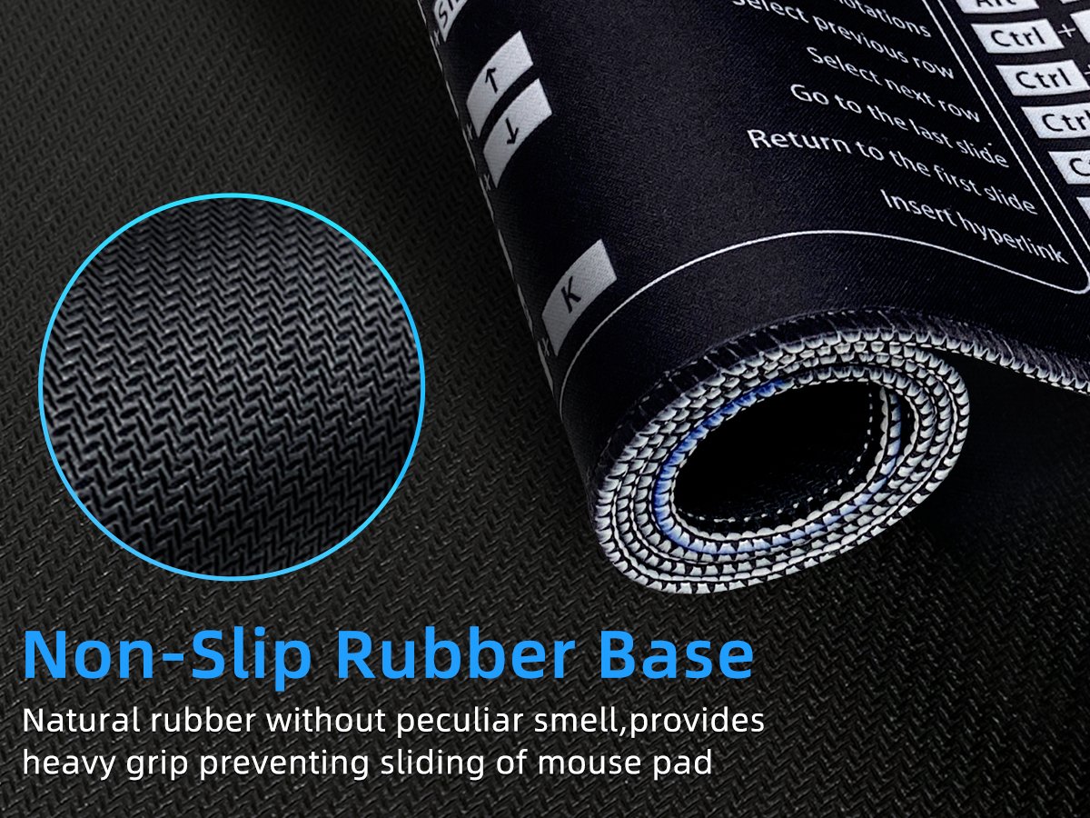 English office Shortcut Keyboard Mouse Pad Large Size Soft Comfortable ...