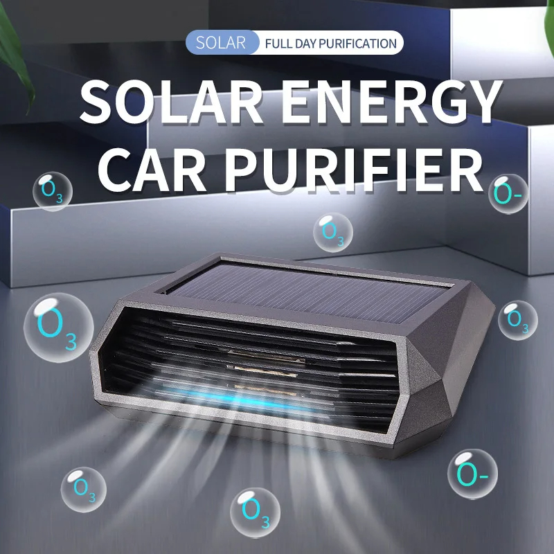 Air Purifier For Car Solar Power Small Air Cleaner With Number Plate ...