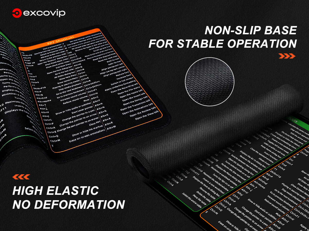 Excovip English Version Simple Office Shortcut Keyboard Mouse Pad Large ...