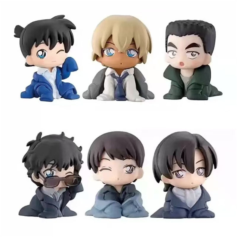 4Pcs/5Pcs/6Pcs/8Pcs 4CM Anime Detective Conan Figure Gasha Scotch ...