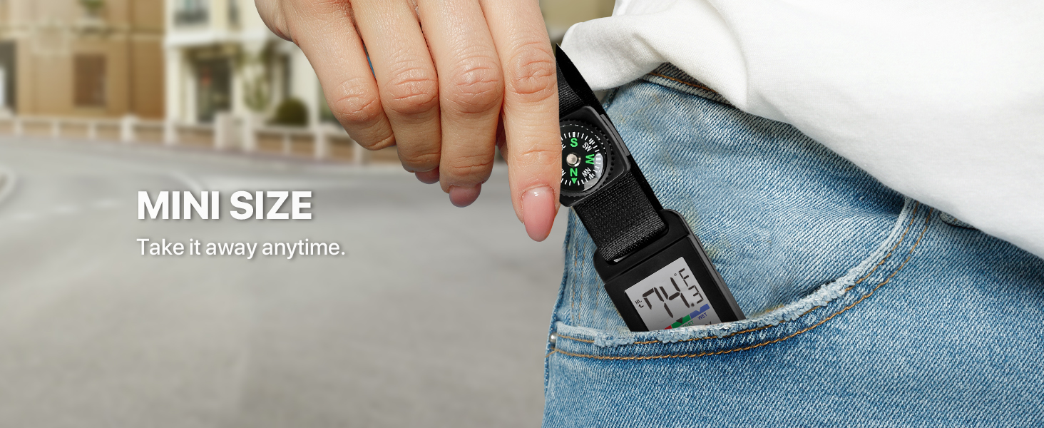 Environmental hygrometer, portable digital hygrometer with temperature ...
