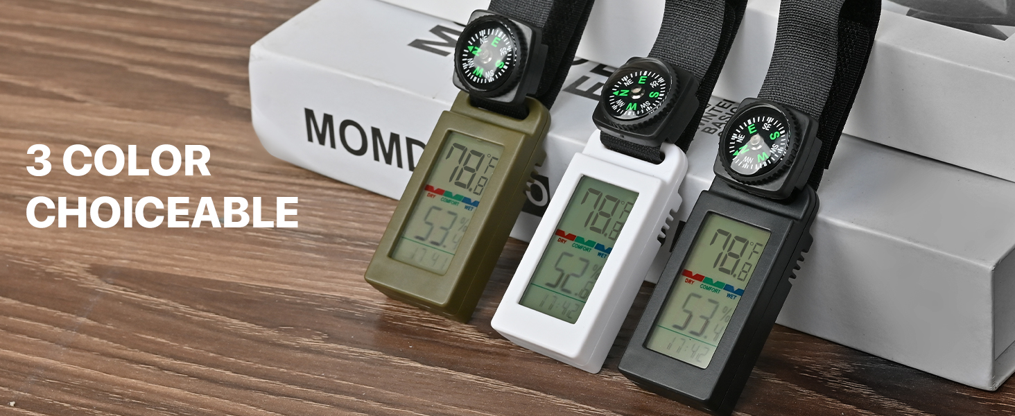 Environmental hygrometer, portable digital hygrometer with temperature ...