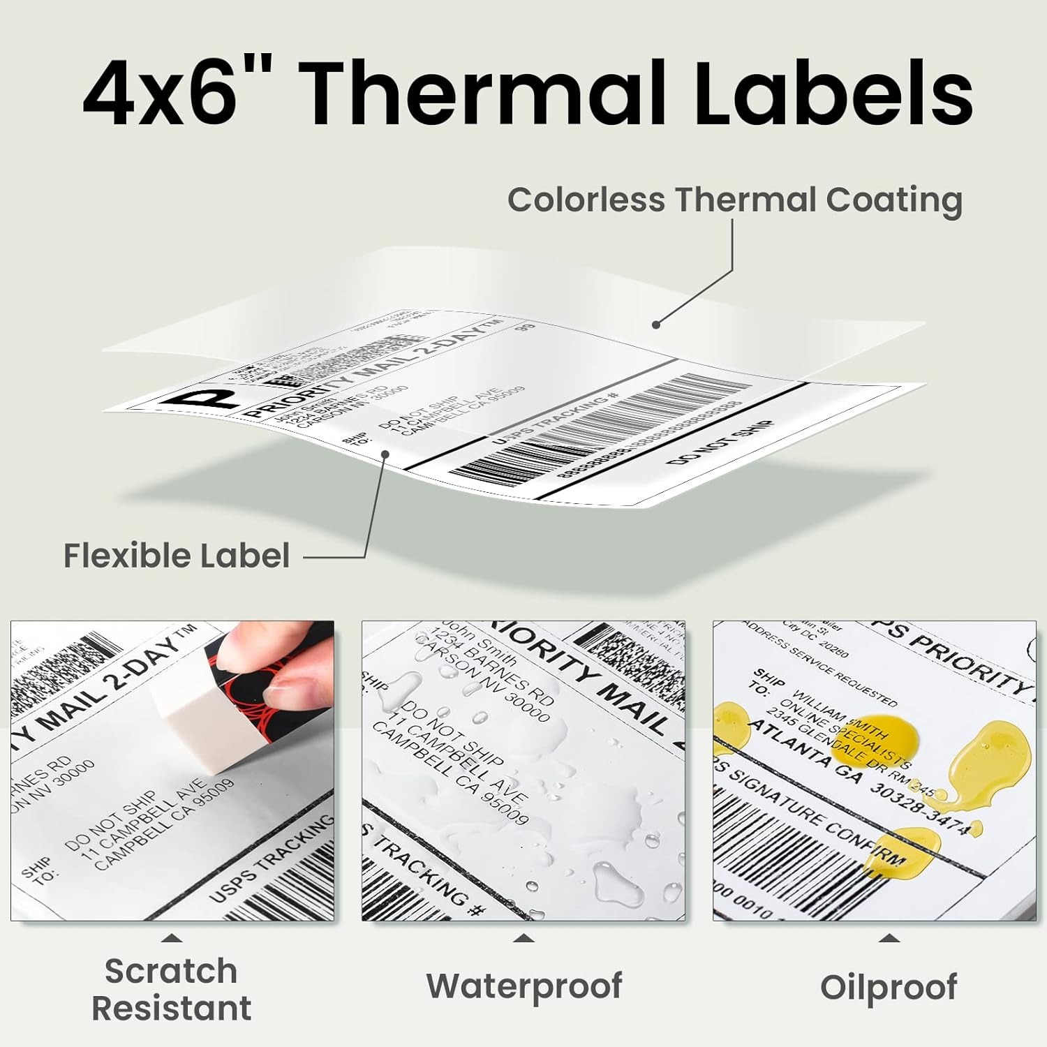 Phomemo 100X150mm Thermal Label Sticker For 241BT D520BT 344WF Waybill ...