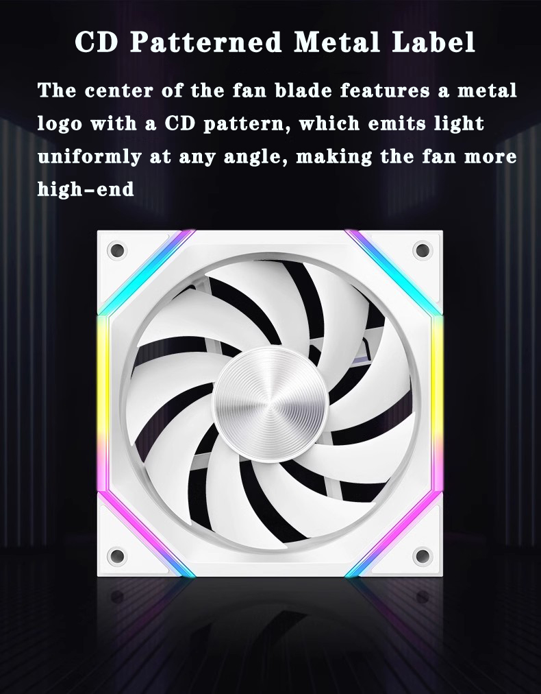 ICE Whale IW-14 Computer Chassis Fan 14cm ARGB 4 Pin PWM Quiet Cooling ...