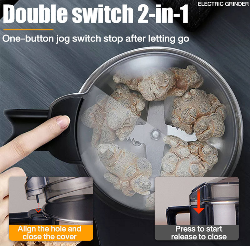G2E Cooker, 400W High Power Grain Mill, 3-Pin Plug 500ML Household ...