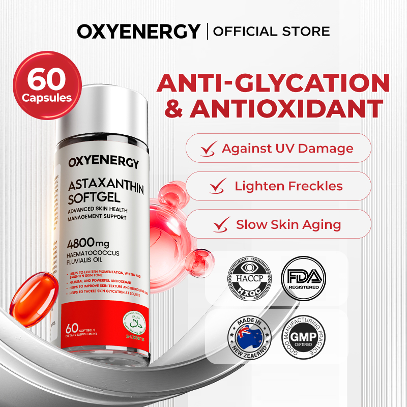 Oxyenergy Collagen + Astaxanthin 2in1 Set Anti Aging Combo Antioxidant ...