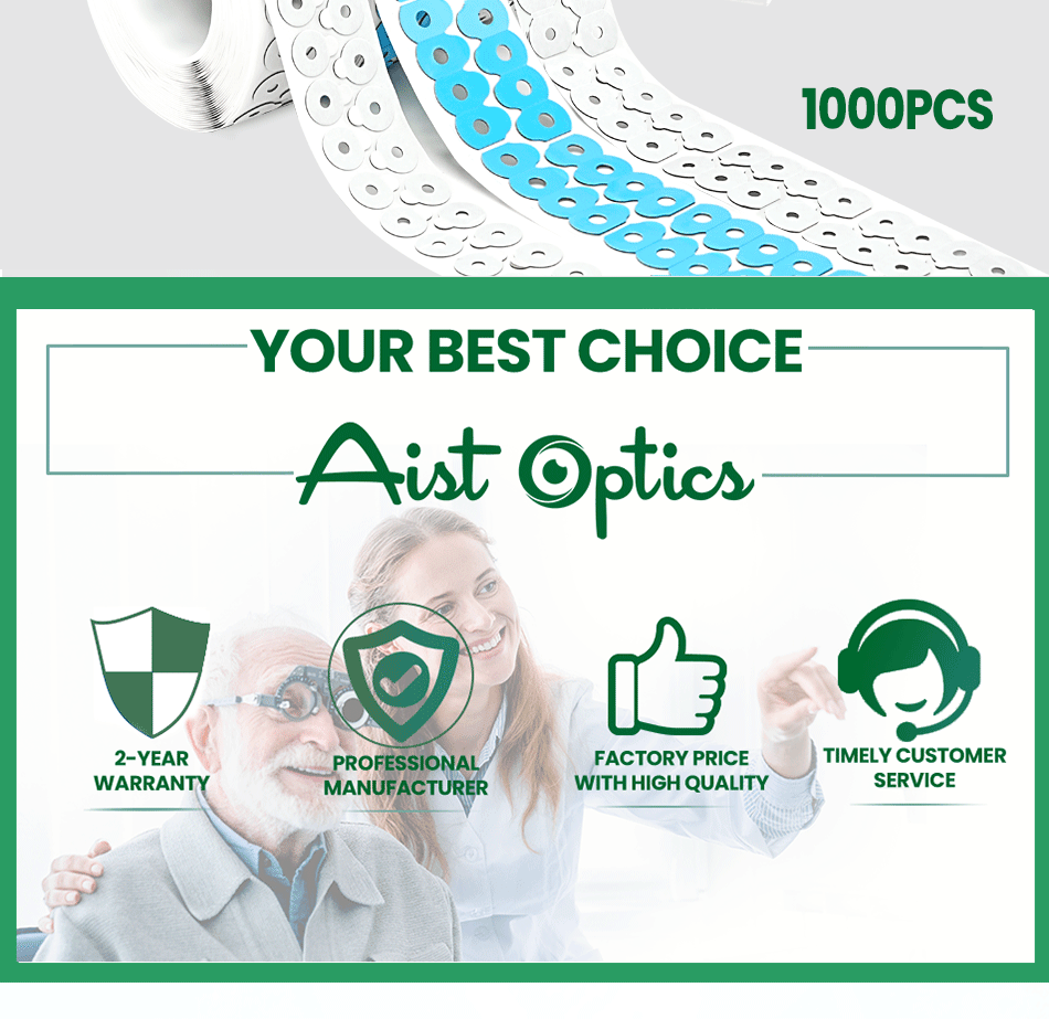 1000pcs High Quality Lens Blocking Pad Blocking Mat Glasses Edging ...
