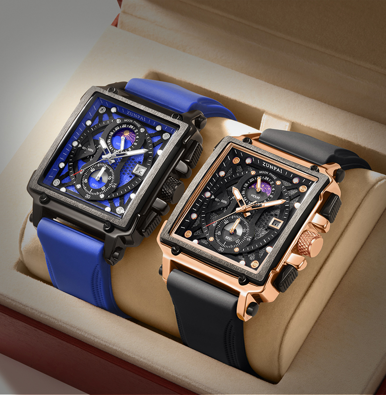 ZUNPAI Watch for Men Original Waterproof Stainless Steel Sports ...