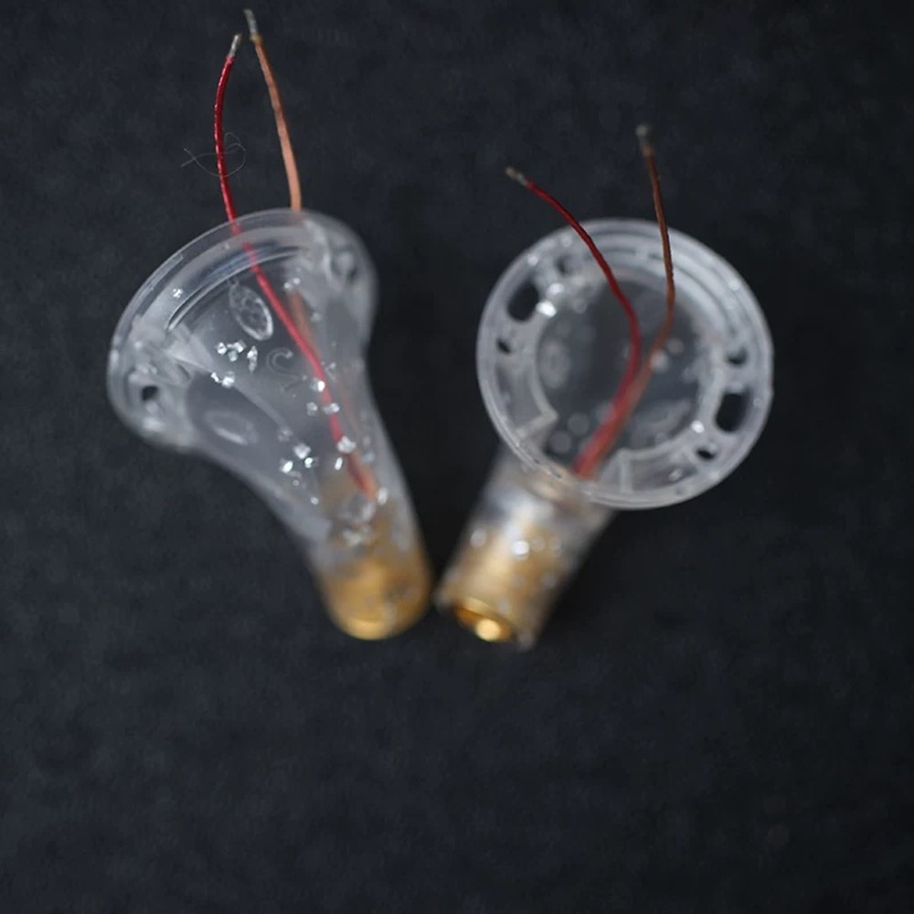 1 Pair 15.4mm Flat Head Earbuds Shell DIY MX500 Earphone Shell Earbud ...