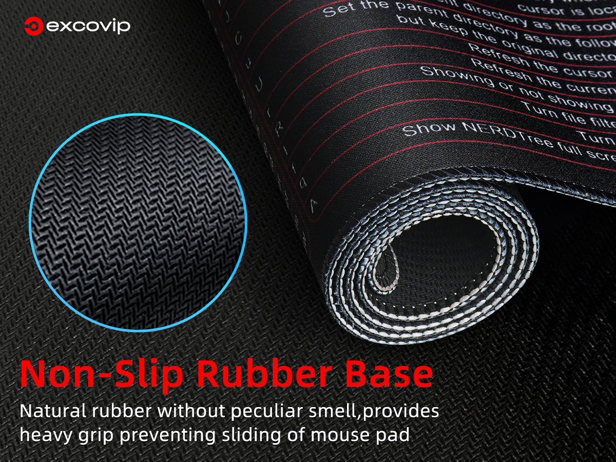 For VIM English Large Size Mouse Pad Soft Comfortable Seaming Anti-slip ...