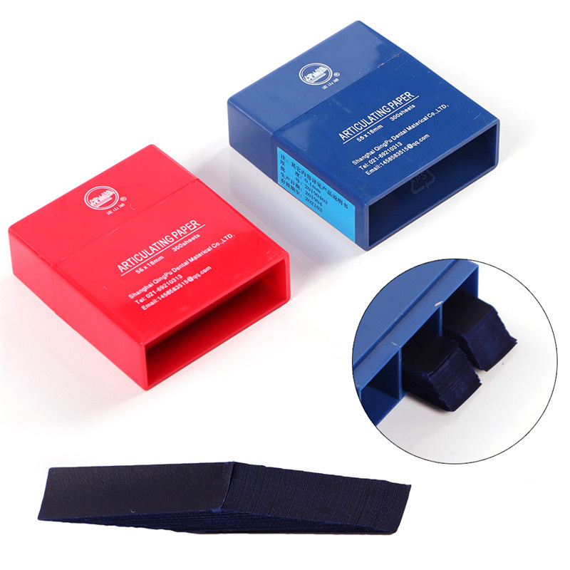 300 Sheet/box Dental Articulating Paper Occlusal Paper Teeth Whitening ...
