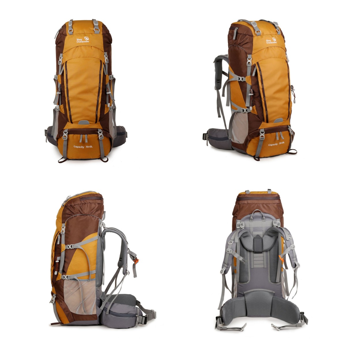 Ready Stock New Outlander 75L Hiking Backpack with Aluminum Alloy Bracket Large Capacity Camping ...