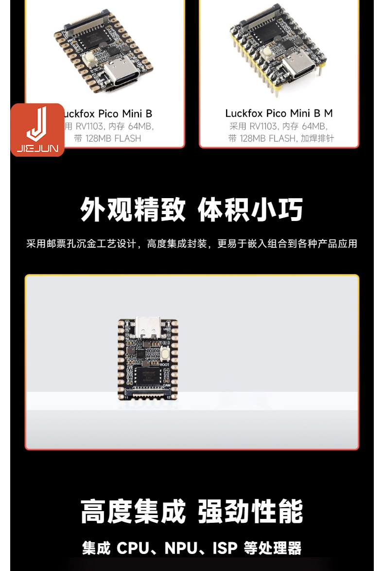 Luckfox Pico Mini AB M Micro LinuxAI development board based on RV1103 ...