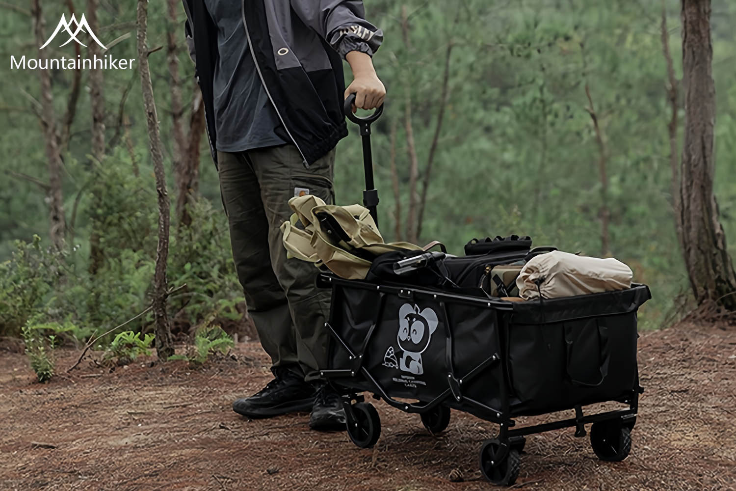 ⚡️Ready stock⚡️Mountainhiker Outdoor Trolley Camping Trolley Foldable ...