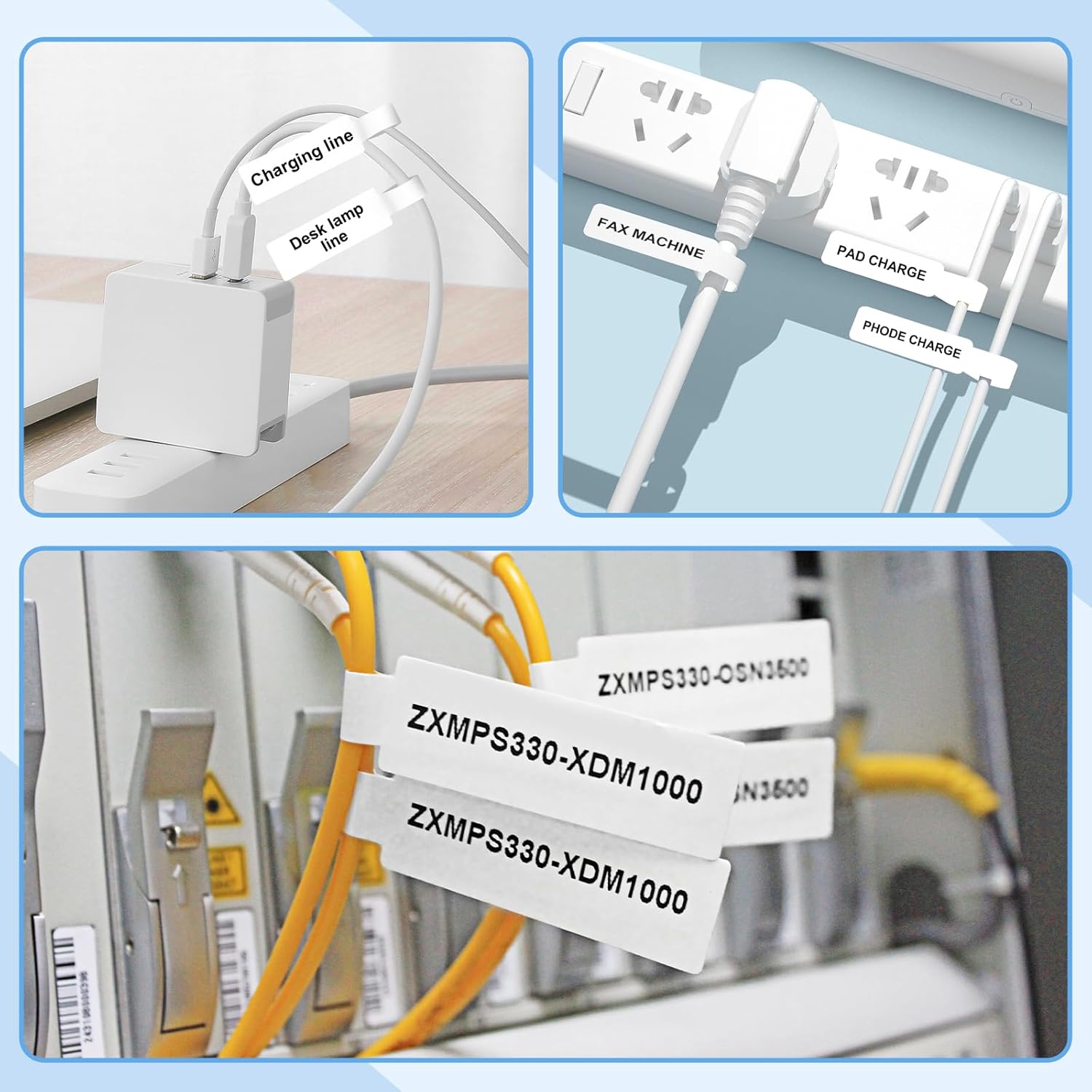 NIIMBOT D11/D110/D101 Waterproof Cable Label Paper Stickers for Network ...