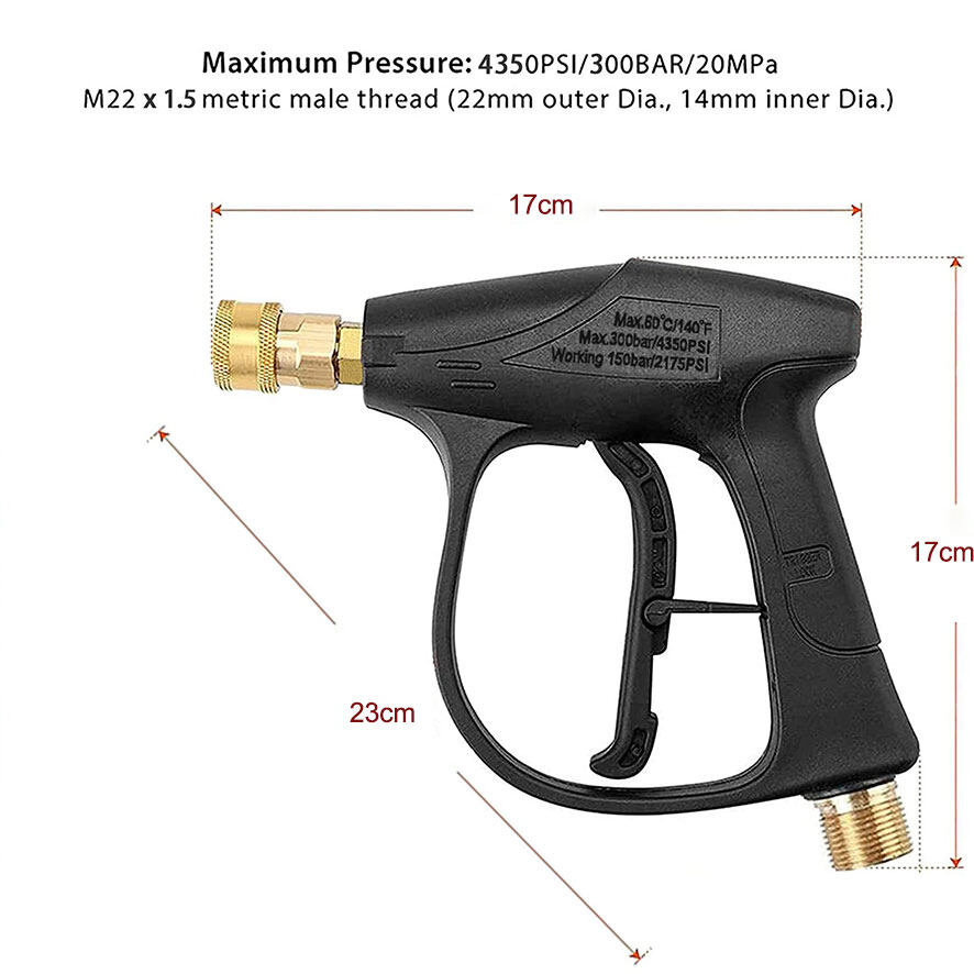 High Pressure Copper Spary Washer Water Jet 1/4 Quick Connect Pressure ...
