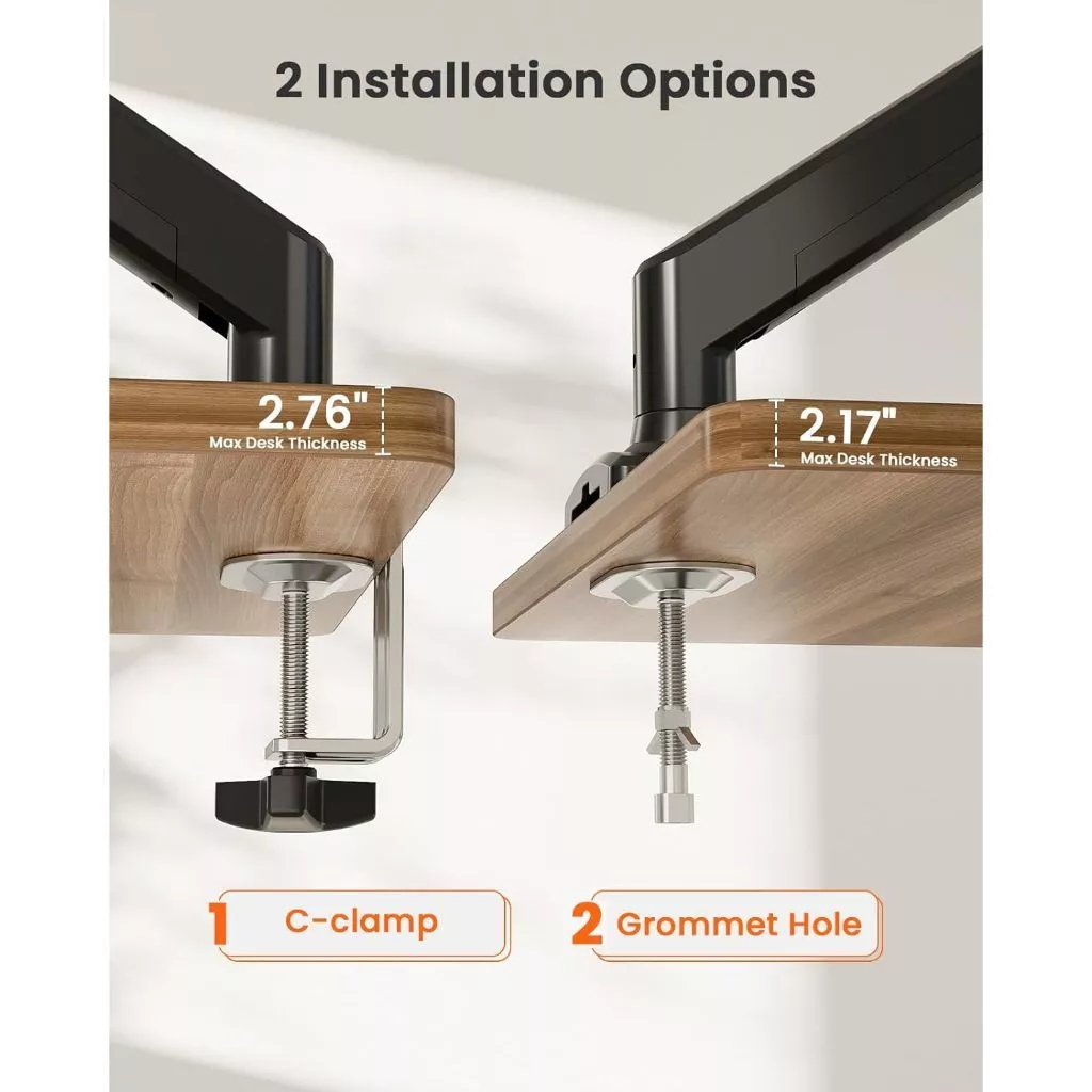 EXPOSE Monitor Stand Desktop Mount Bracket 17”-32 "Inch Multi-Direction ...