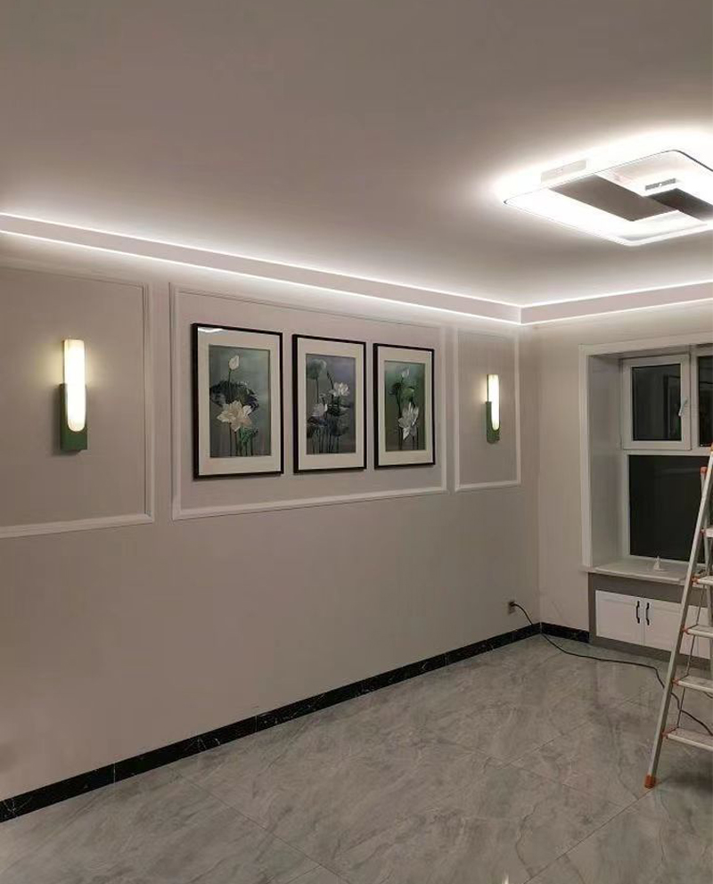 Led Ceiling Decoration corner Line Light Plaster Line Lamp Living Room ...