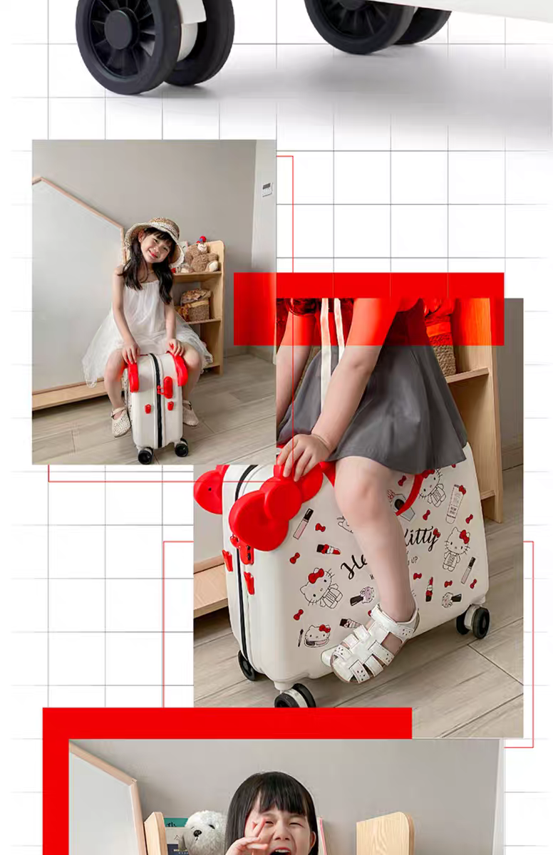 Ginza x Hellokitty genuine co-branded cute women's suitcase children's ...